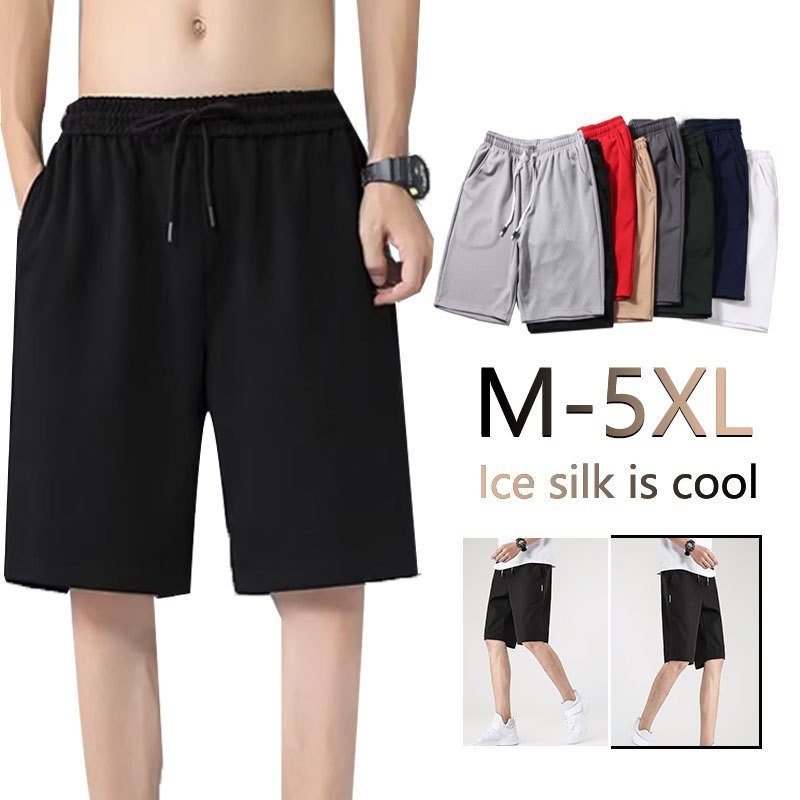 LS M-5XL Men Short Pants Sport Shorts Beach Shorts Casual Fashion Men ...