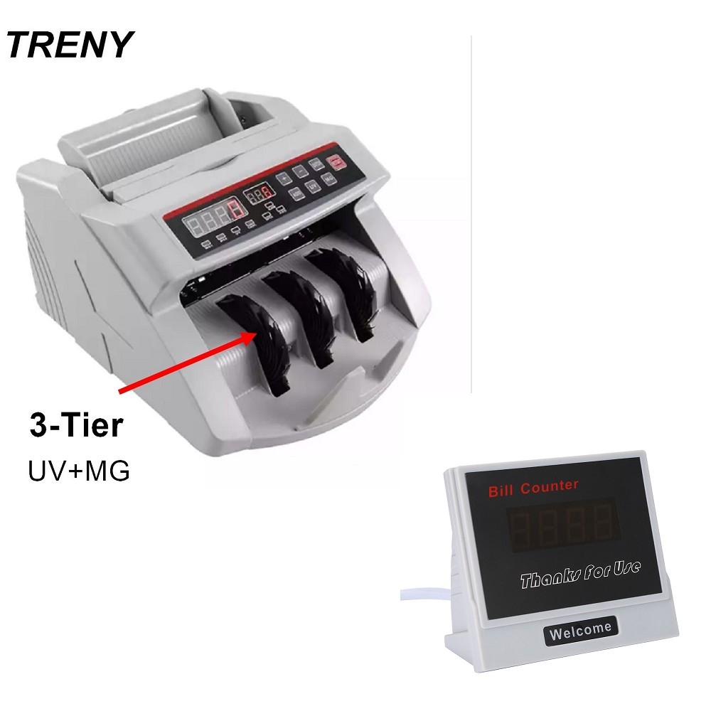 TRENY UV Money Counting Machine / Bank Note Count / Note Counter ...