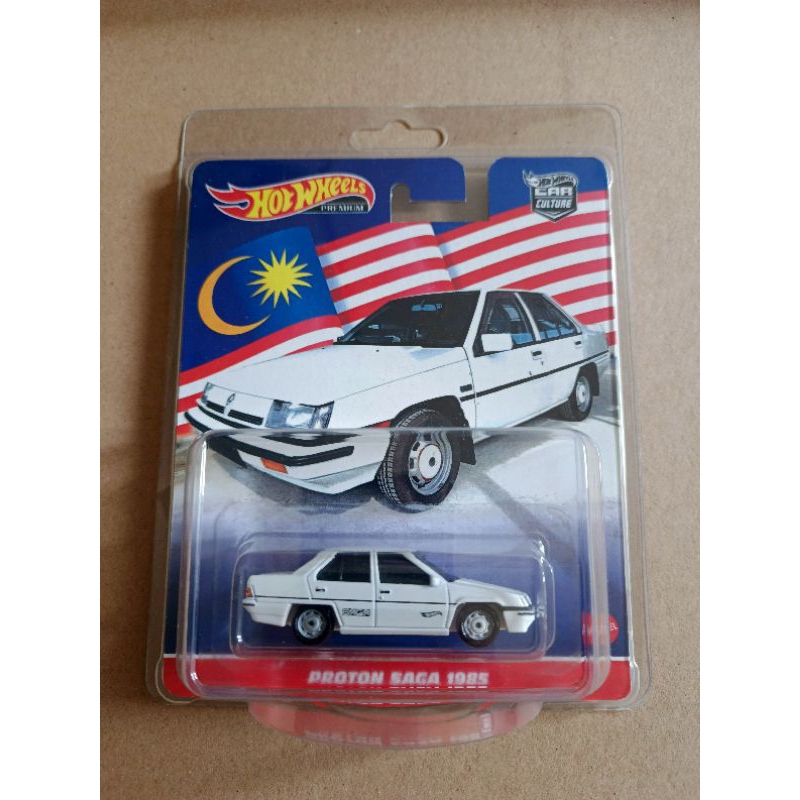 HOTWHEELS CUSTOM PROTON SAGA MALAYSIA (WHITE) | Shopee Malaysia