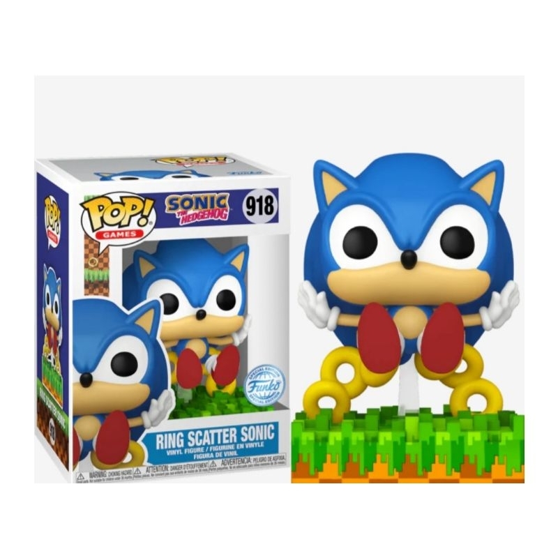 (READY STOCK) Funko Pop! Sonic The Hedgehog - Ring Scatter Sonic #918 ...