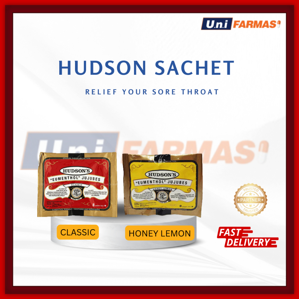 HUDSON EUMENTHOL JUJUBES SACHET 8S [CLASSIC/HONEY LEMON-SOOTHE YOUR ...