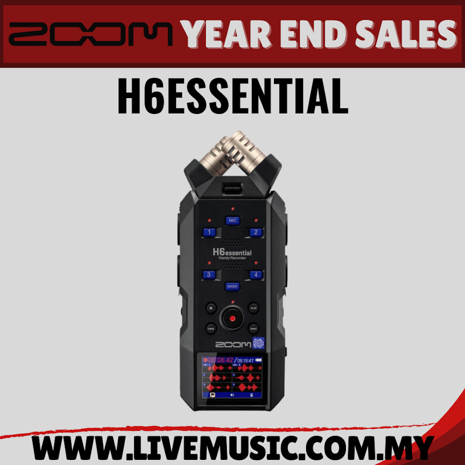 Zoom H6essential Handheld Recorder ( H6 essential / H6 / H6E ) | Shopee ...