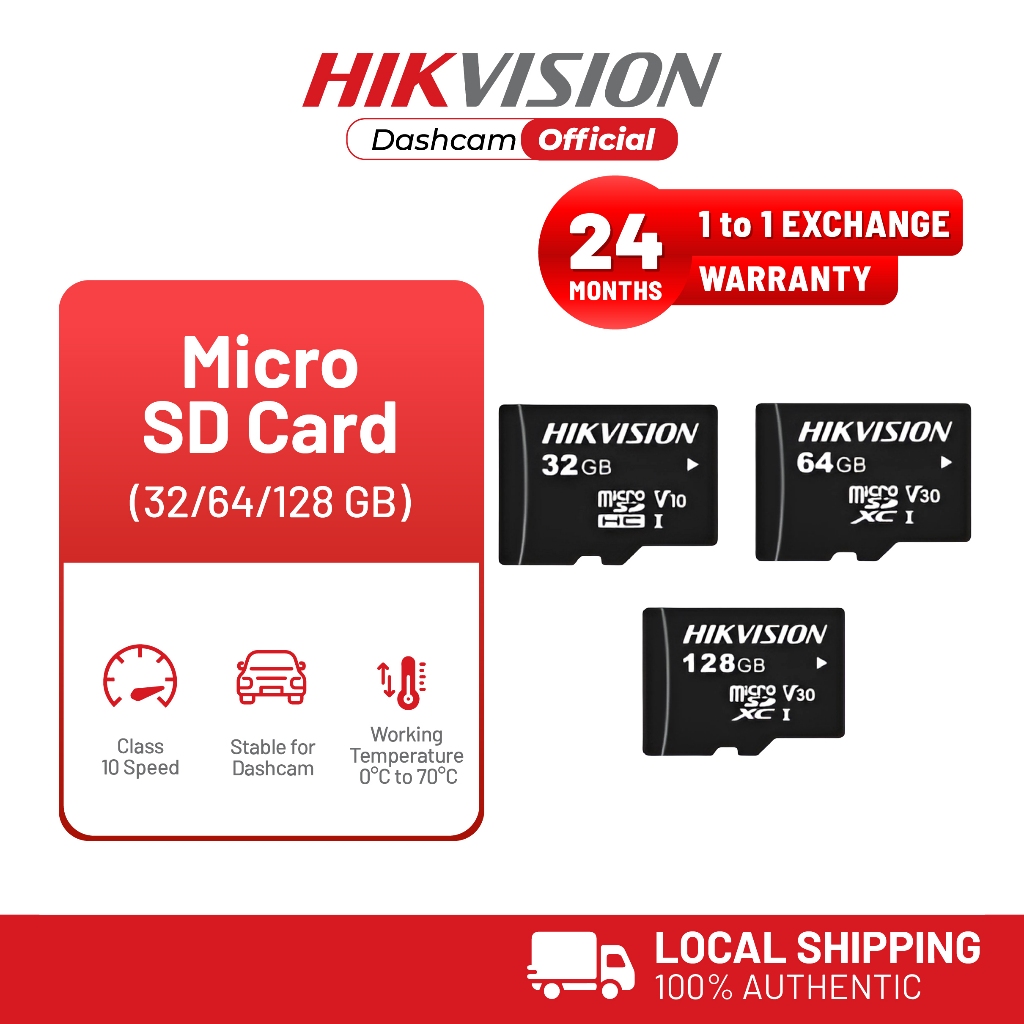 HIKVISION SD Card Premium TF Memory Cards For Dashcams & Portable Data ...