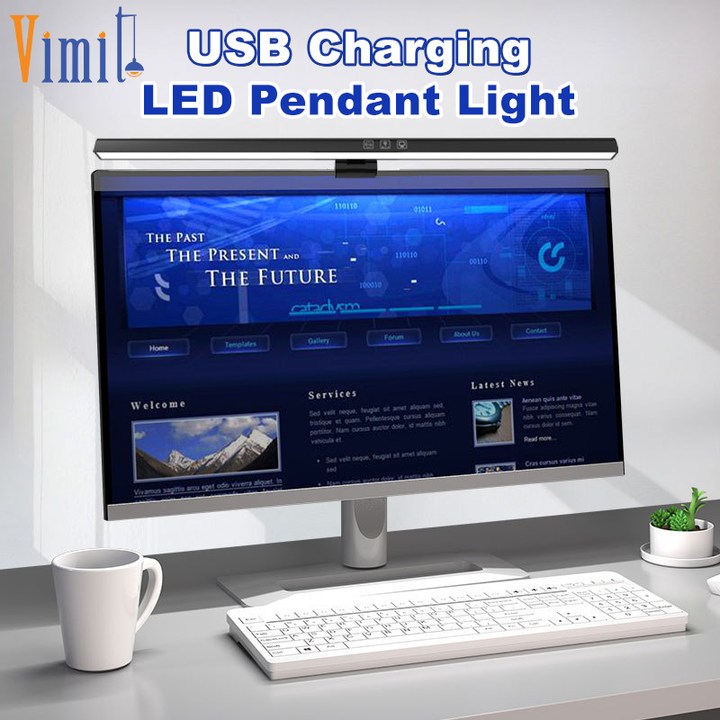 33/50cm Screen Light Desktop Notebook Fill Light Computer Monitor Eye ...