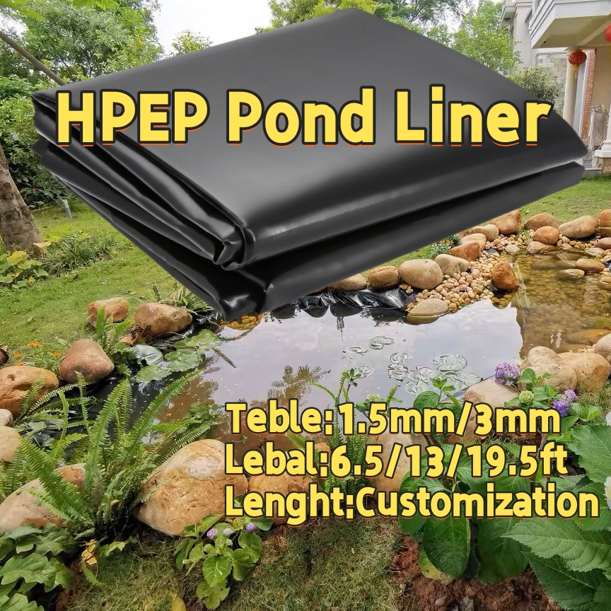 Fish Pond Plastic Hdpe Pond Liner Geomembrane Garden Pond Liner Heavy ...