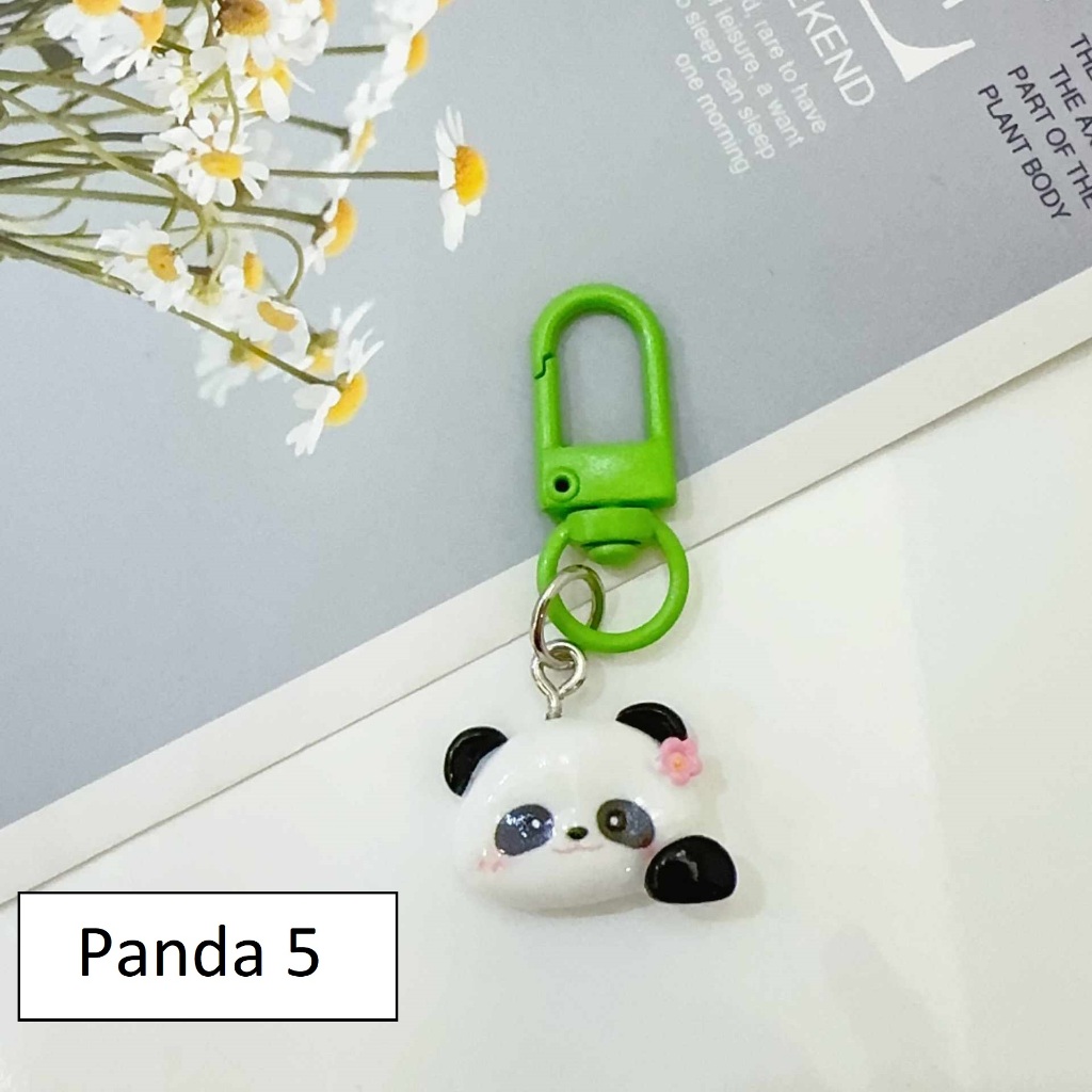 Capybara Panda Cute Keychain Student Key Chains Accessories Cartoon ...