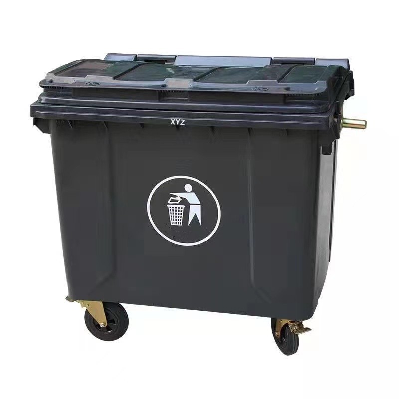 MGB 660L / MGB 1100L Green Mobile Garbage Bin With Pedal / Heavy Duty ...