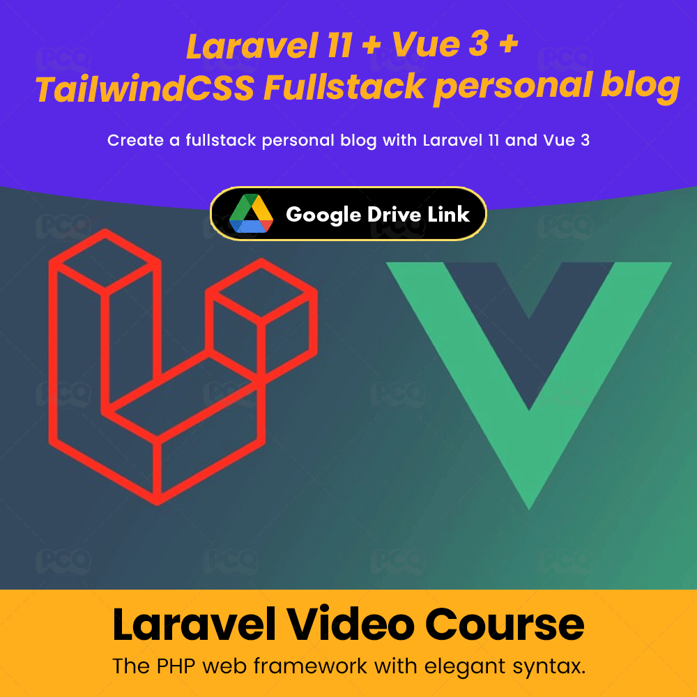 Laravel Course Laravel 11 Vue 3 Tailwindcss Fullstack Personal Blog 3636