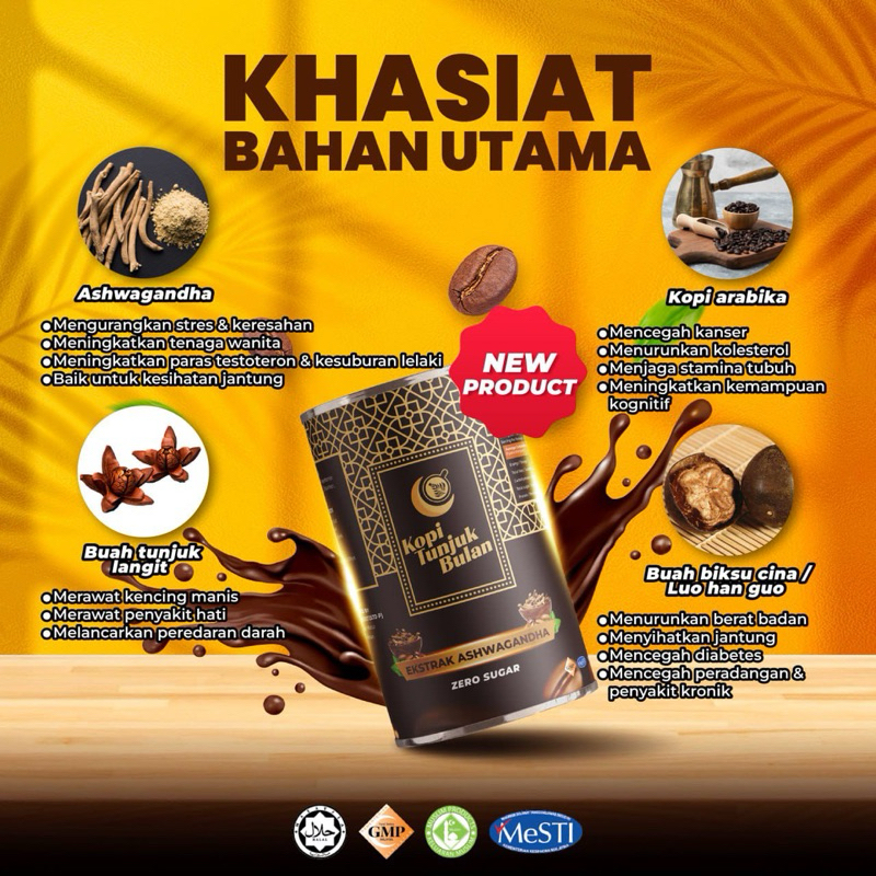 KOPI TUNJUK BULAN ORIGINAL MERAWAT MASALAH TENAGA BATIN | Shopee Malaysia