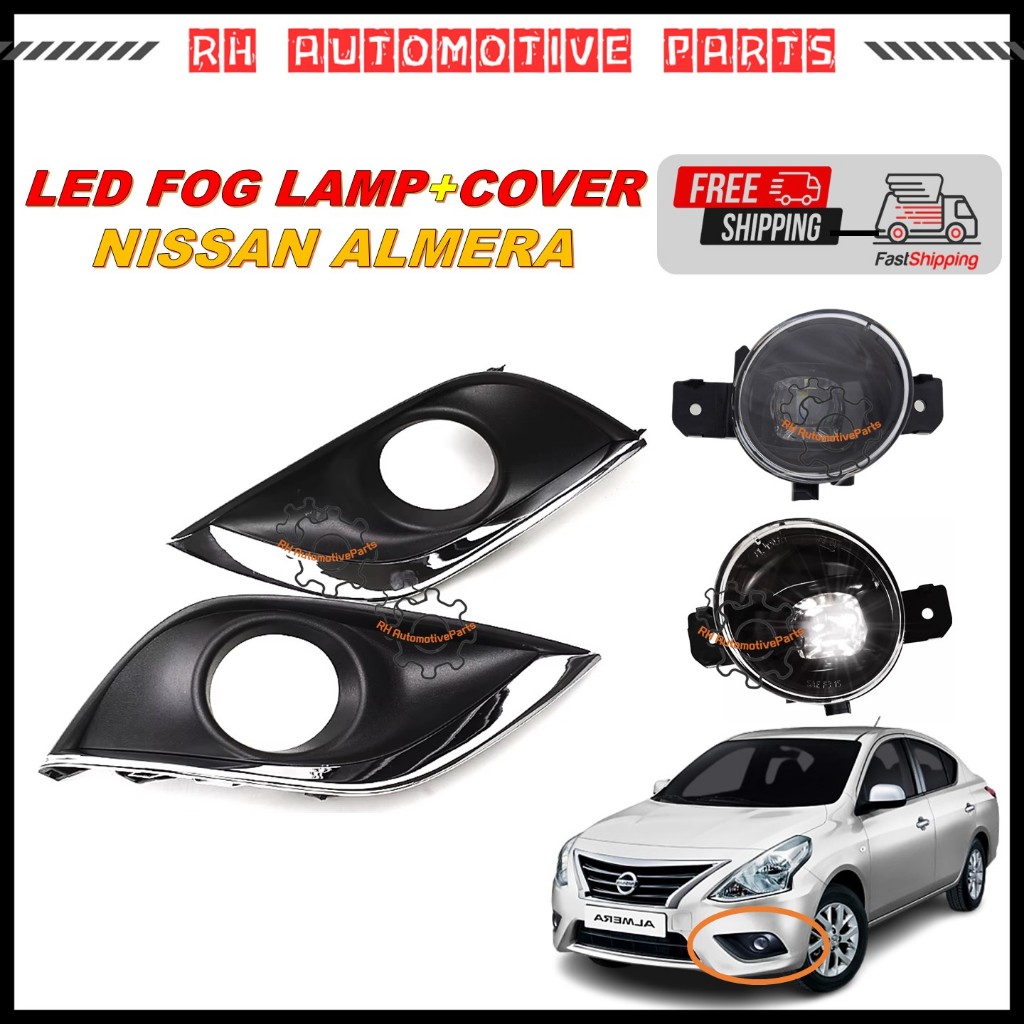 WARRANTY NISSAN ALMERA 2015 2016 2017 2018 2019 FOG LAMP COVER FOGLIGHT ...