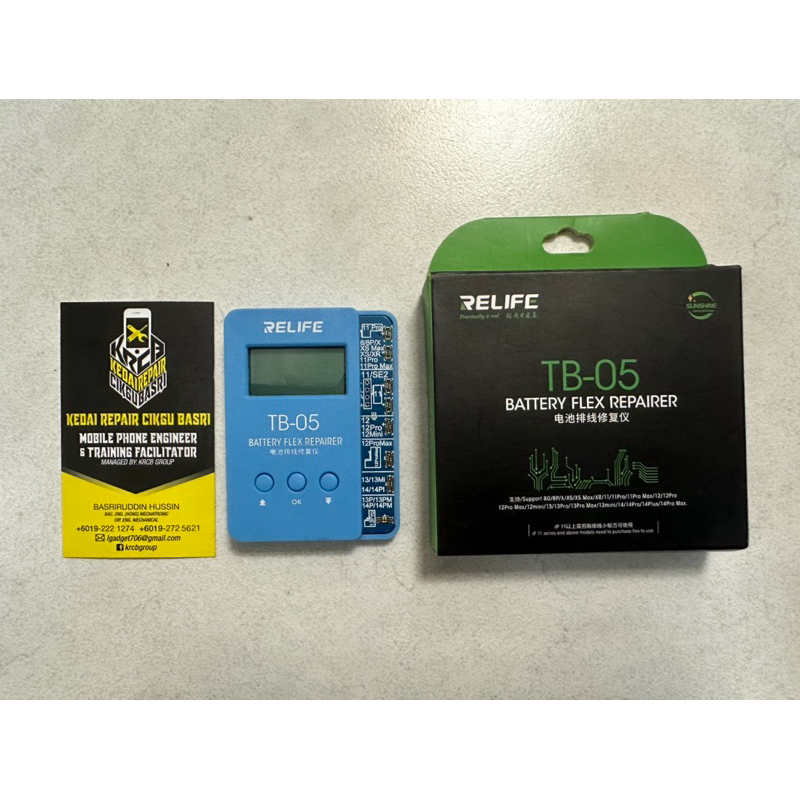 KRCB RELIFE TB-05 Battery Repair Instrument for IP8~14/Pro/Plus/Pro Max Writing Battery Health ...