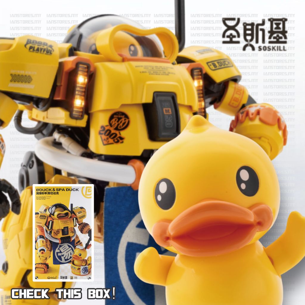 (Ready STOCK!!) B-DUCK SOSKILL SPA DUCK MODEL KIT ROBOT WITH LED ...