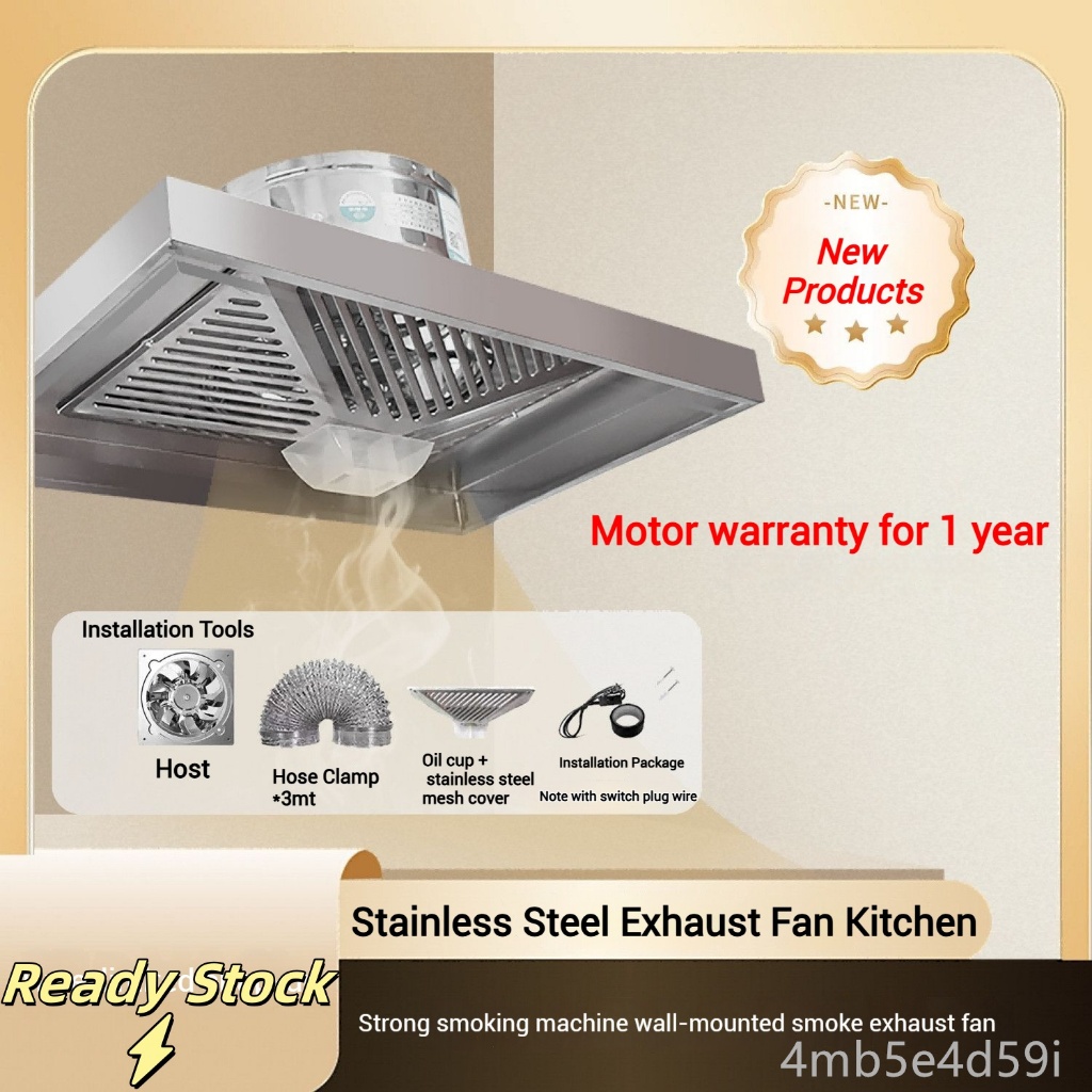 Kitchen exhaust fan Kitchen cooker hood dapur gas stove hob Stainless ...