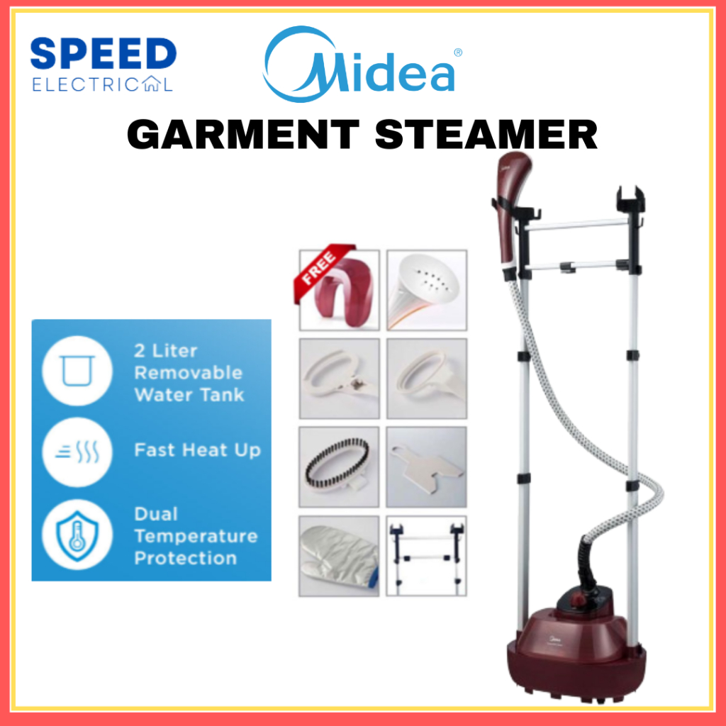 MIDEA GARMENT STEAMER GS-120D STEAM IRON 站立式烫斗 STANDING IRON 2L WATER ...