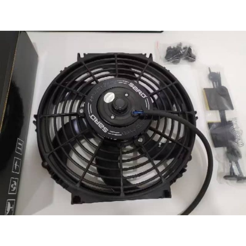 Sard tornado 10'' inch 185 watt super high speed radiator fan push ...