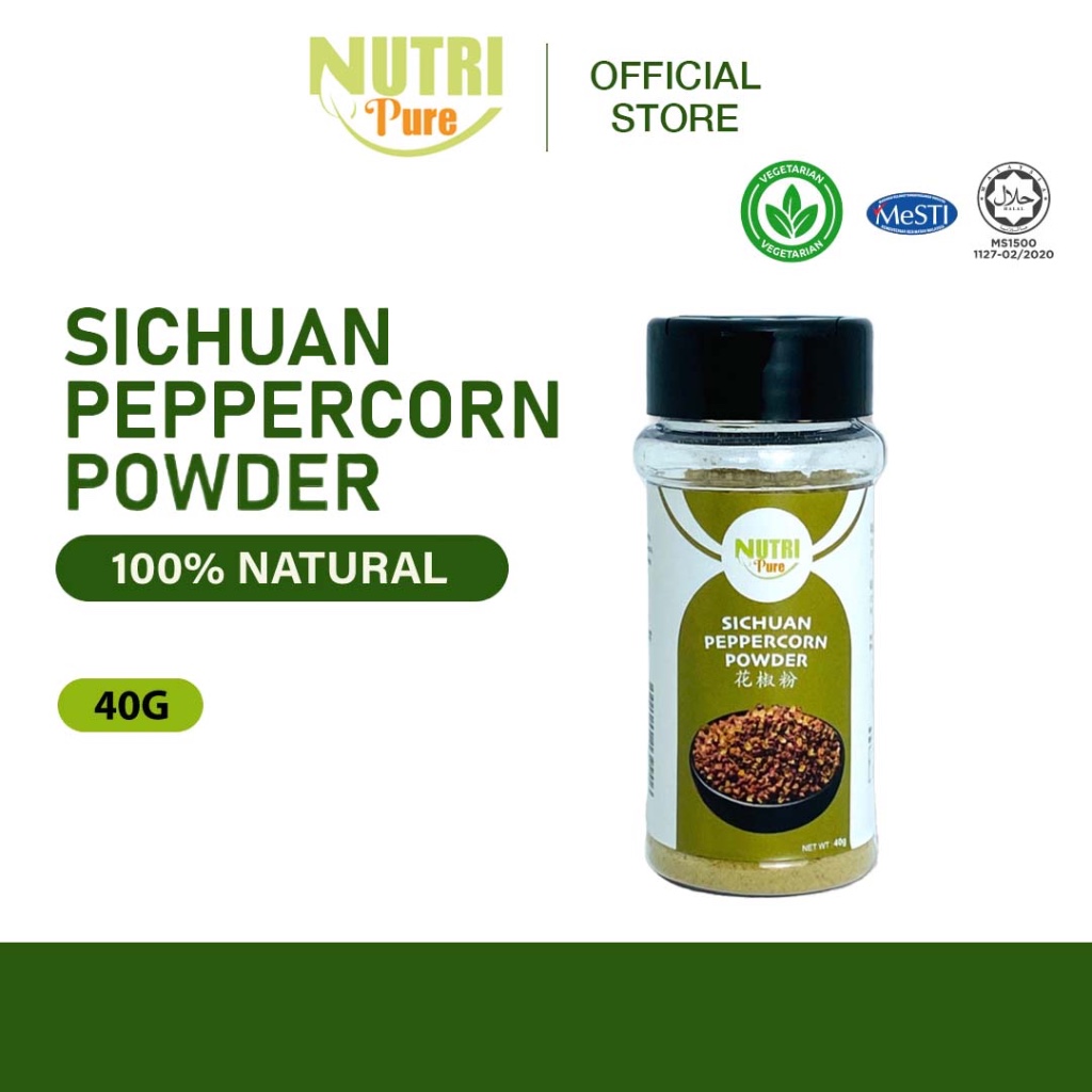 Nutri Pure Sichuan Peppercorn Powder 40g | Serbuk Lada Sichuan Mala ...