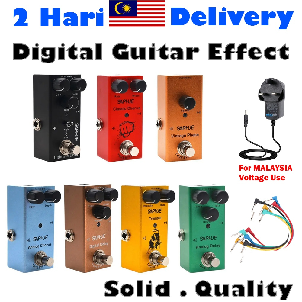 SAPHUE Electric Guitar Pedal Guitar Effector Vintage Overdrive ...