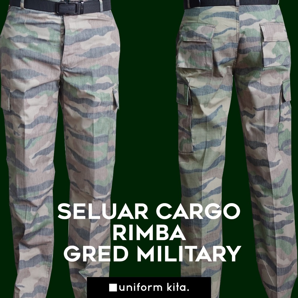 CAMOU CARGO PANTS SELUAR KARGO CELORENG ASKAR UNISEX | SELUAR TACTICAL ...