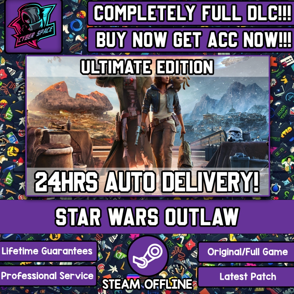 Star Wars Outlaws [Auto Delivery] [Steam Offline] [Full DLC] Cyber ...