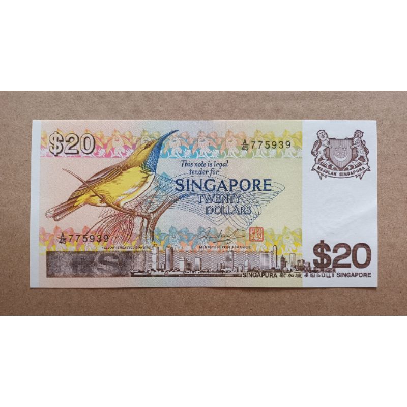 20 Dollars Singapore Old Banknote. | Shopee Malaysia