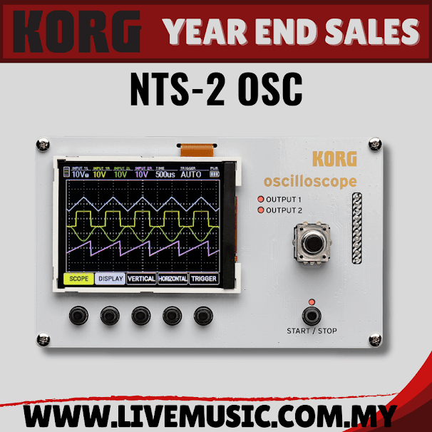 Korg Nu:Tekt NTS-2 Oscilloscope DIY Kit ( NTS 2 / NTS2 ) | Shopee Malaysia