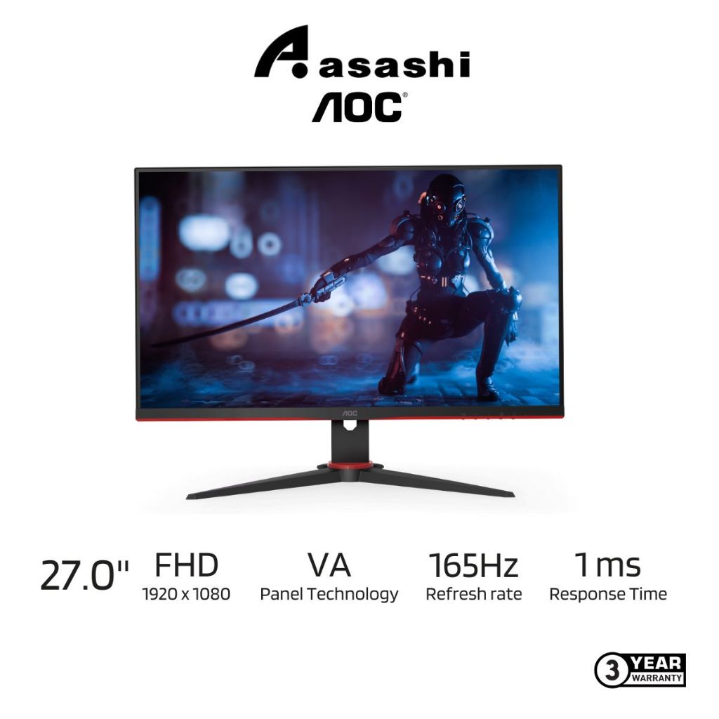AOC 27G2SE 27" VA 165Hz 1ms AdaptiveSync FHD Gaming Monitor | Shopee ...