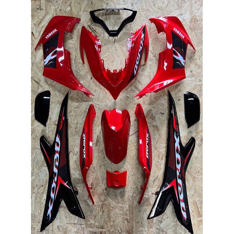 COVER SET NVX V1 V2 AEROX BLACK RED VRC | Shopee Malaysia