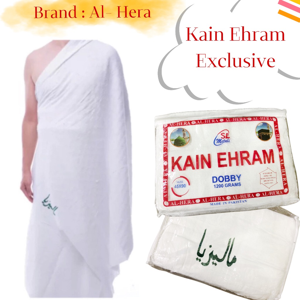 Kain Ihram Dewasa Premium Quality 45” x 90” 100% Cotton Dewasa( Atas ...