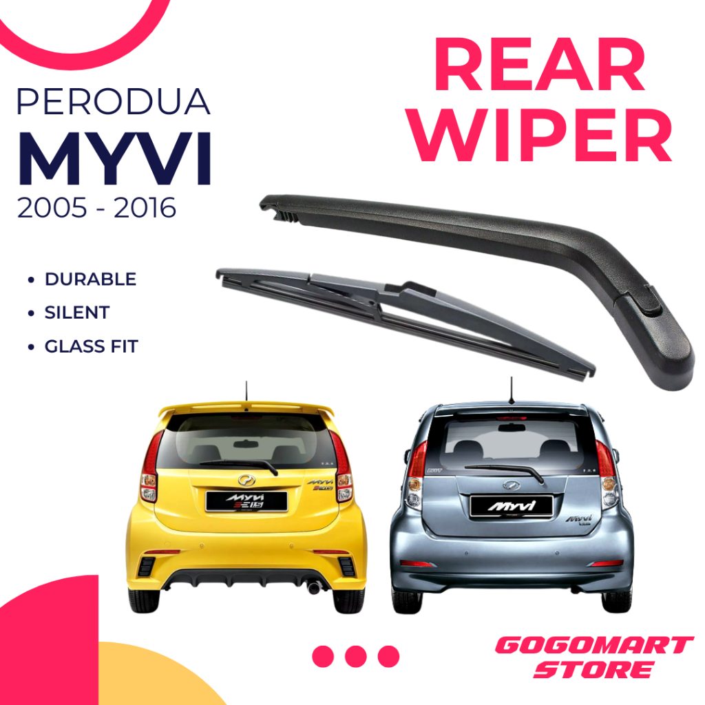 PERODUA MYVI REAR WINDSCREEN WIPER BLADE ARM Car Back Wiper Belakang ...