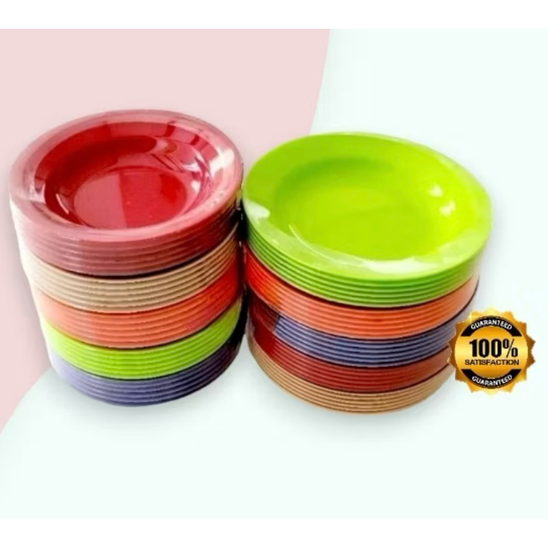 SWEET HOME 5" / 6" / 7 " / 8" / 9" Plastic Round Soup Plate / Pinggan ...