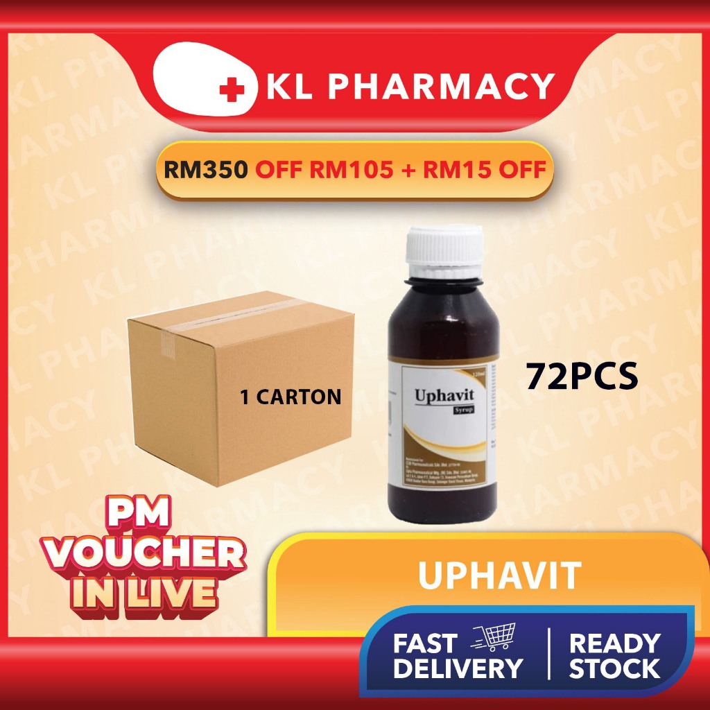 Uphavit Multivitamin Syrup 120ml - 1 carton ( 72 pcs) | Shopee Malaysia