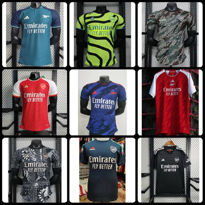 NEW 23/24!!! ARSENAL HOME & AWAY & 3RD & MAHARISHI & IAN WRIGHT ...