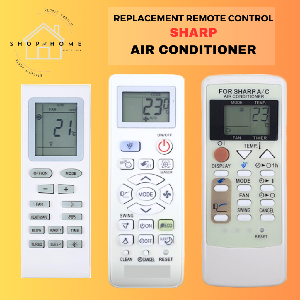 REPLACEMENT SHARP AIRCOND REMOTE CONTROL AIR COND REMOTE OFB SH01V A751 ...
