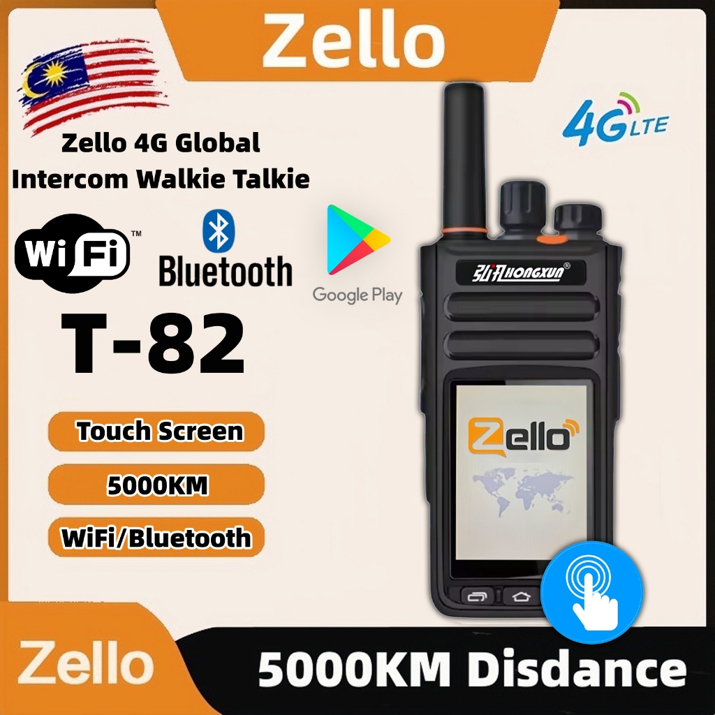 Ready Stock Malaysia🇲🇾 Touch Screen Walkie Talkie 5000km Global ...
