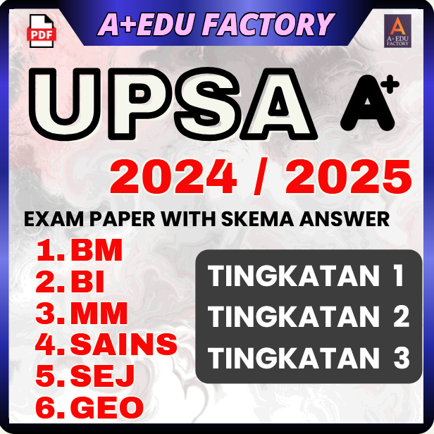 [📚PDF] KERTAS UPSA 2024/2025 TINGKATAN 1, 2, 3 MID TERM EXAM PAPER [6 SUBJECT] | Shopee Malaysia