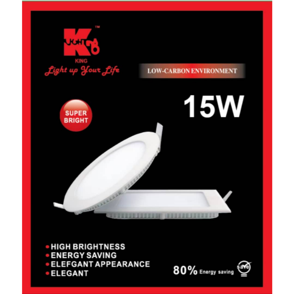 KING LED DOWNLIGHT / LED PANEL DOWNLIGHT 15W 6 INCH COOL DAYLIGHT ...
