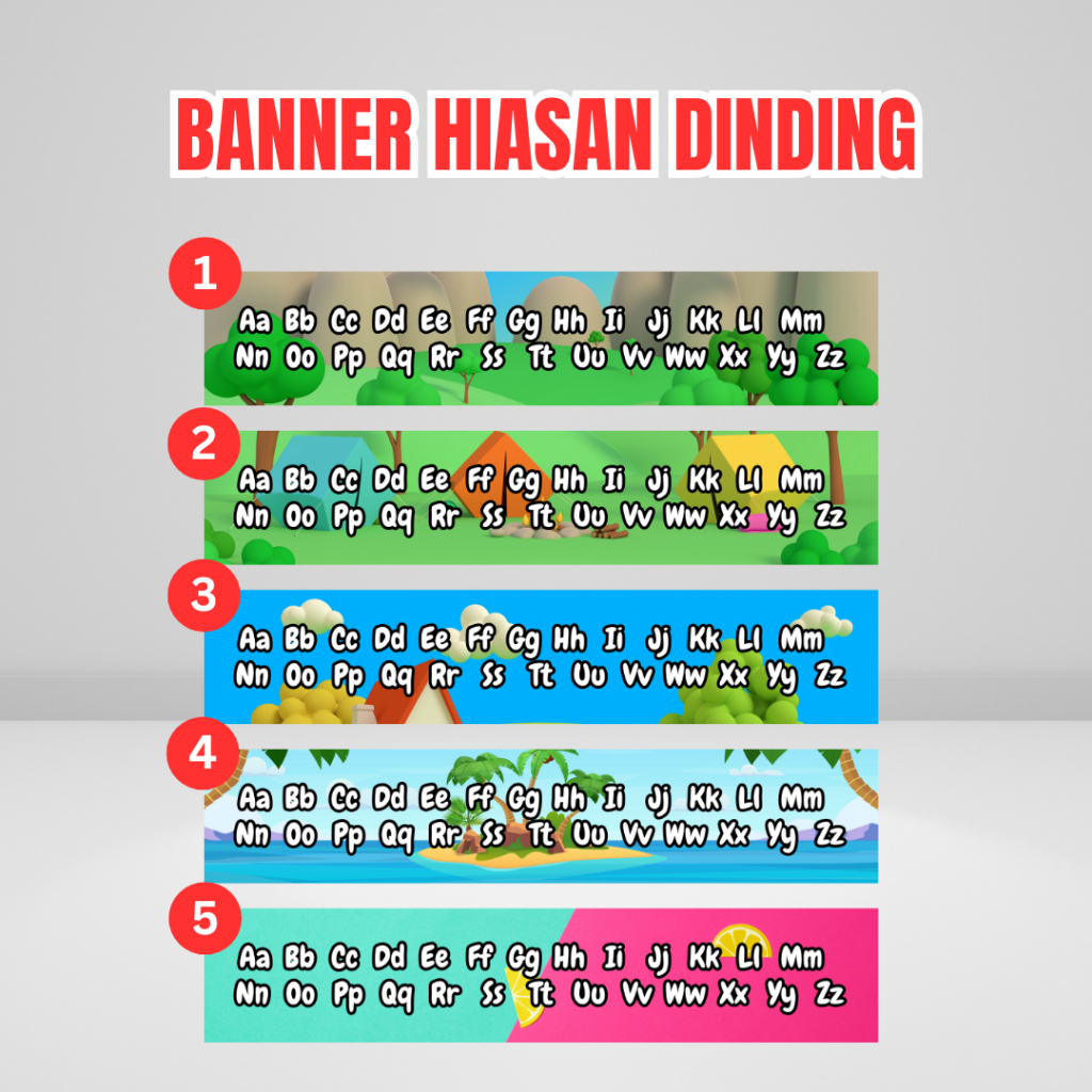 BANNER HIASAN DINDING KELAS, TADIKA, PRASEKOLAH, PASTI, SEKOLAH ...