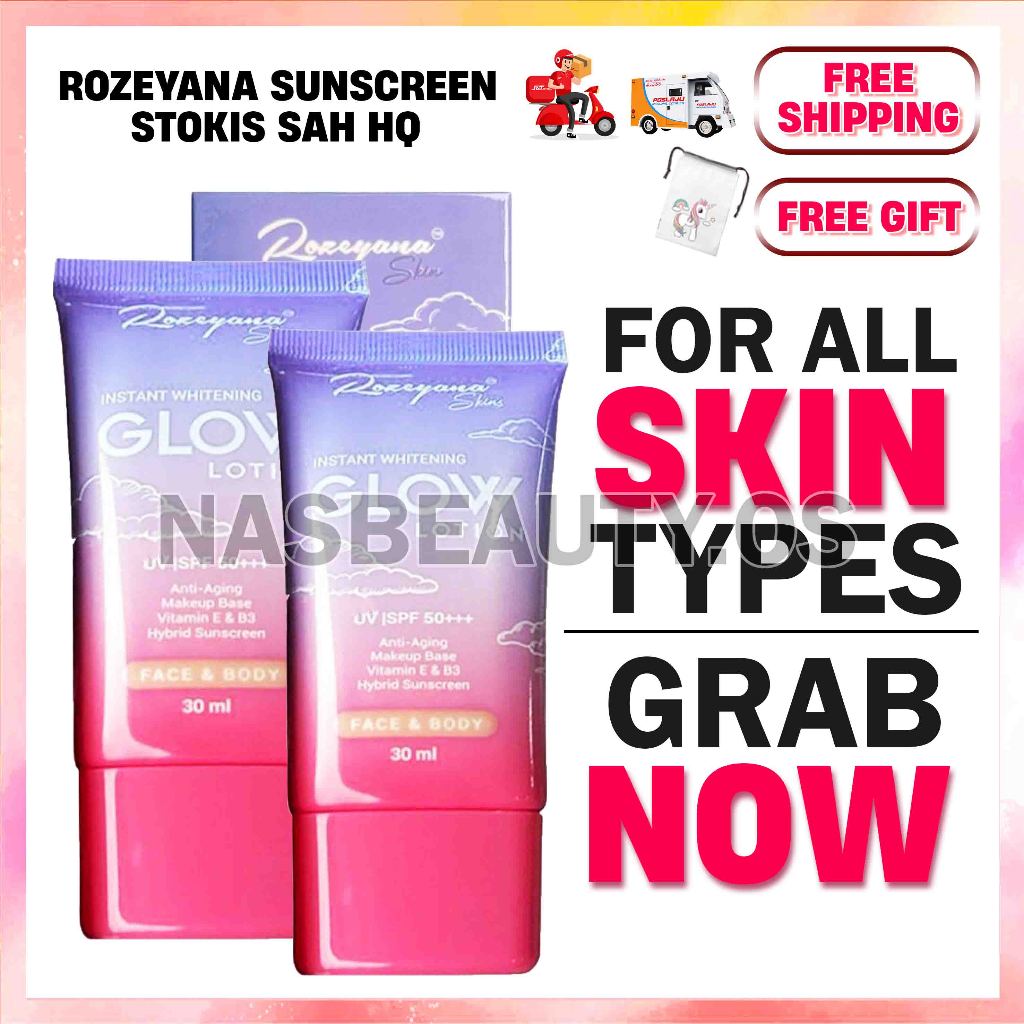 ORIGINAL HQ ROZEYANA SUNSCREEN ROZYANA ROZIYANA GLOW LOTION VIRAL ...