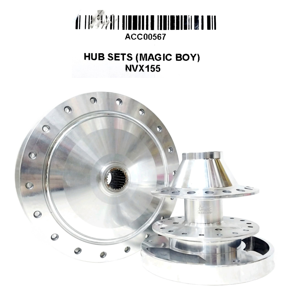Magic Boy Hub Set Front Rear Yamaha NVX155 Chrome | Shopee Malaysia