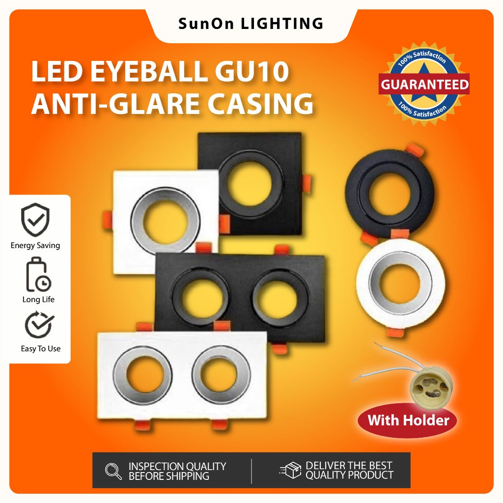 LED EYEBALL CASING BLACK AND WHITE ANTI-GLARE WITH REFLECTOR SPOTLIGHT ...
