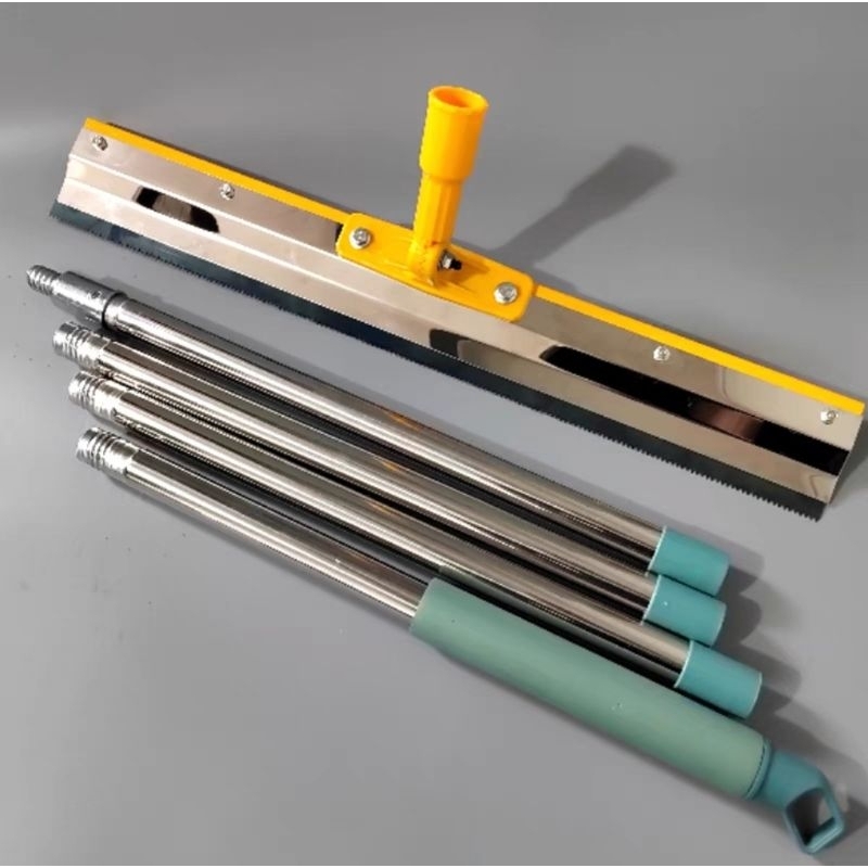 Cement self-leveling rake with toothed scraper flat push knife self ...