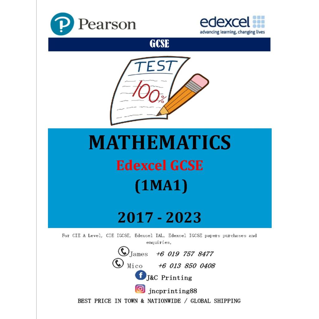 Edexcel gcse Past Year Papers MATHEMATICS 1MA1 (2017-2023) | Shopee ...