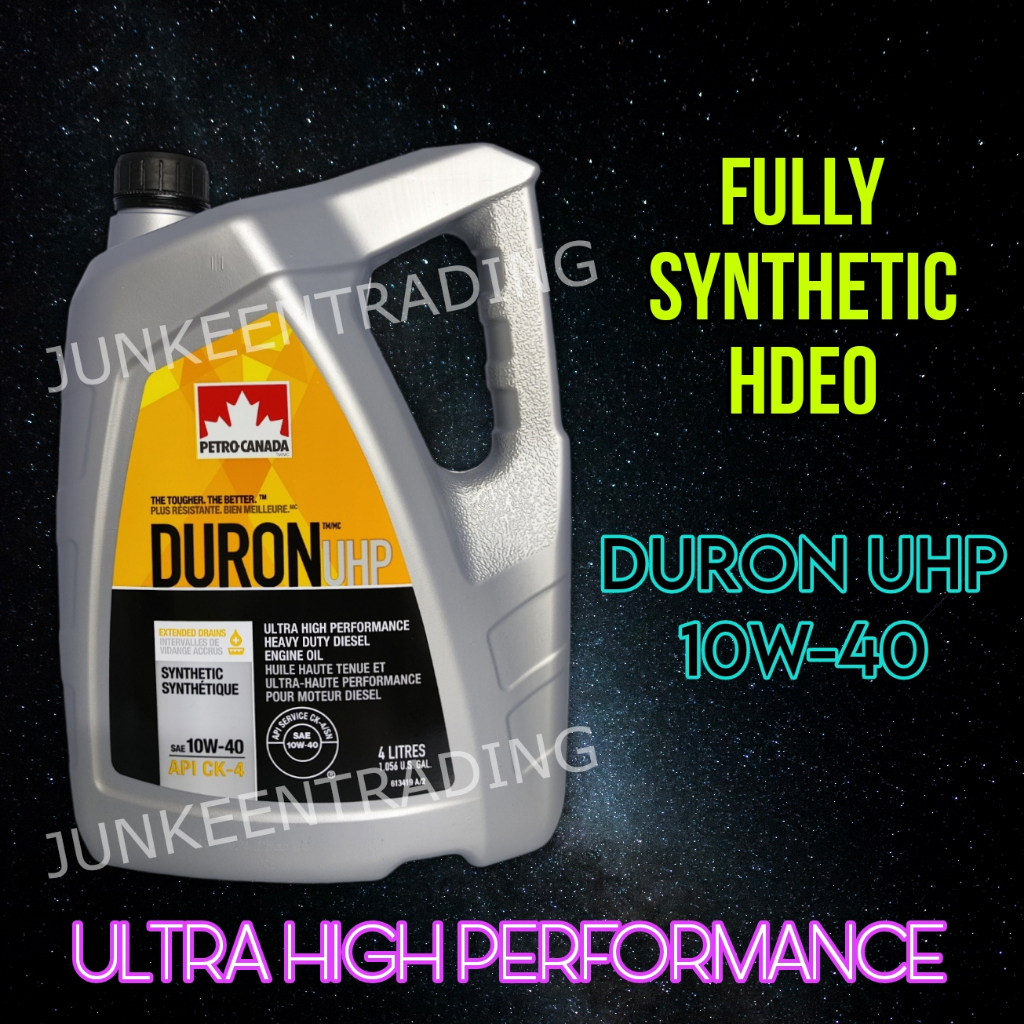 4L PETRO-CANADA Duron UHP 10W-40 10W40 Fully Synthetic Heavy Duty ...