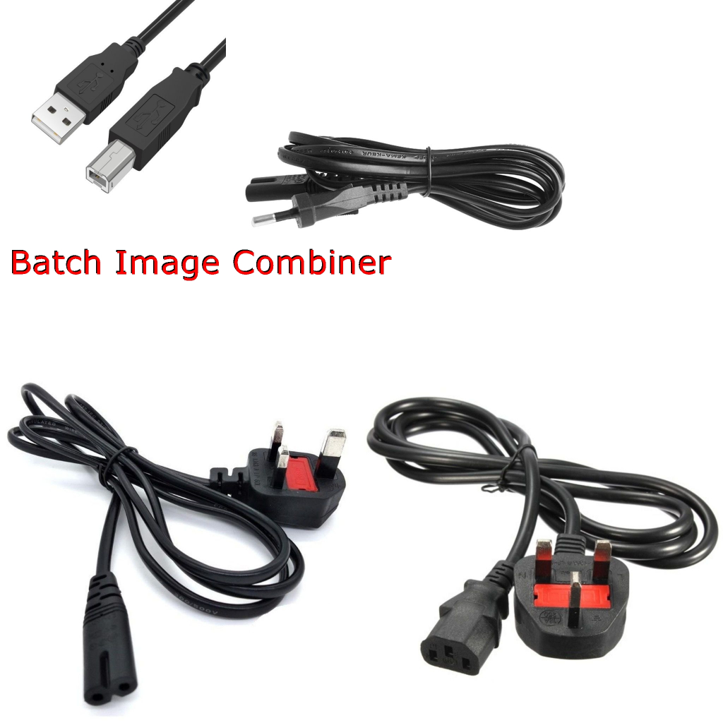HP original Cables ***3Pin power cord/USB cable*** | Shopee Malaysia
