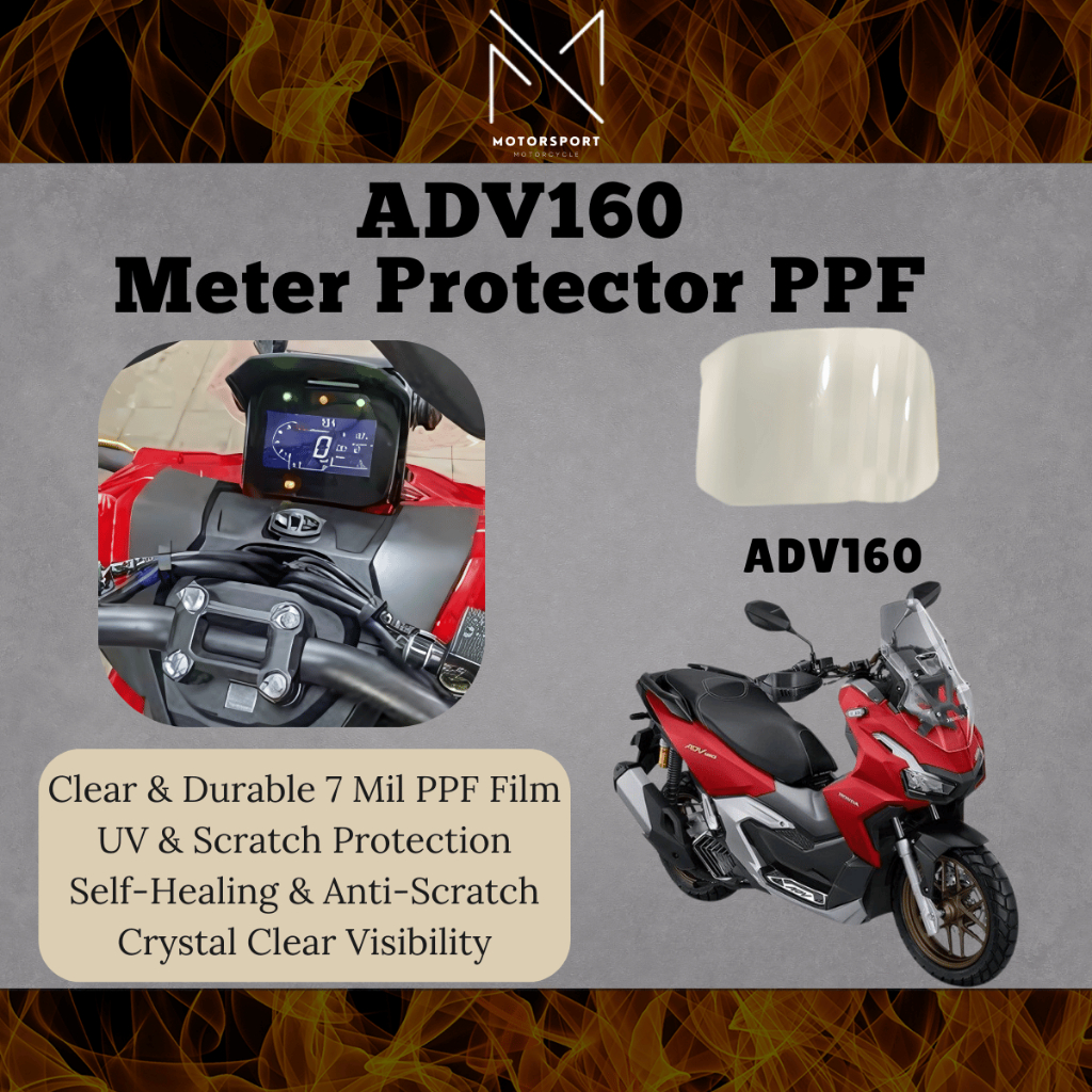 HONDA ADV 160 VARIO 125/150/160 Meter Protector Motorcycle Clear PPF ...