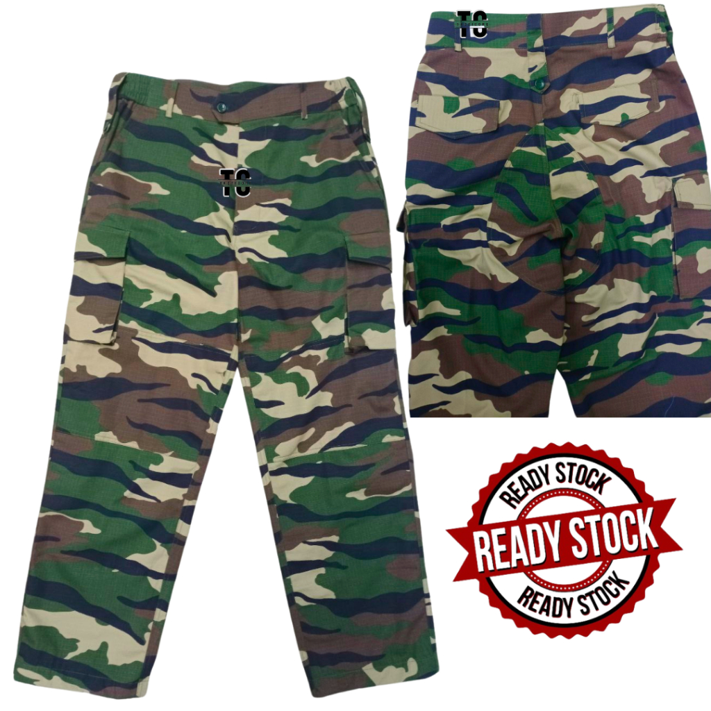 [TACTICORE] SELUAR CORAK LORENG HARIMAU KAIN TEBAL TAHAN LASAK READY ...