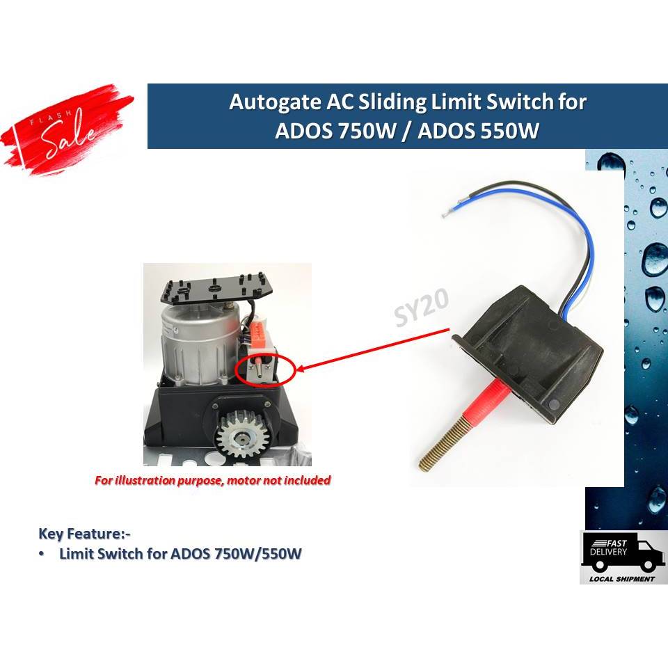 Autogate AC Sliding Limit Switch for ADOS 750W / ADOS 550W | Shopee ...