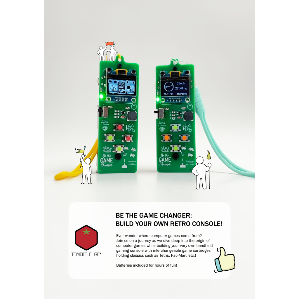 DIY Tiny Game Console Trinket - Fully Assembled or Build It Yourself ...