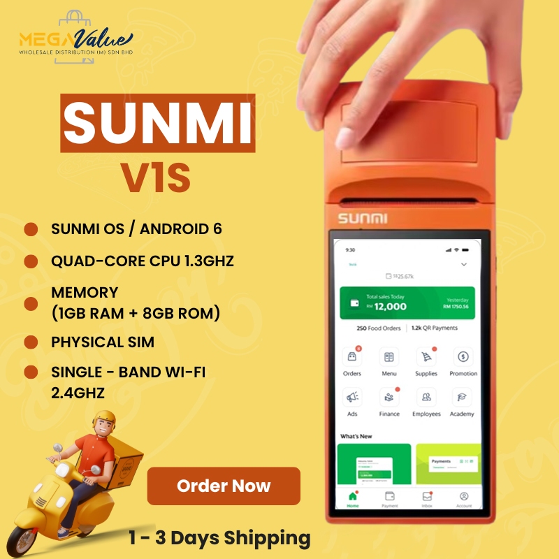 New Sunmi V1s Handheld PDA Bluetooth Thermal Receipt Printer for ...
