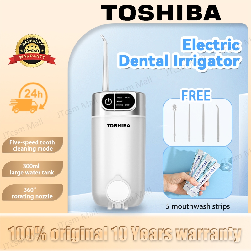 [10 Years Warranty] 100% Original Toshiba Water Flosser/Tooth Flosser ...